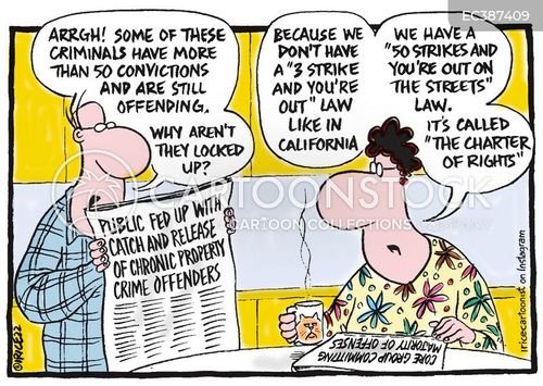 Three Strikes Cartoons and Comics - funny pictures from CartoonStock