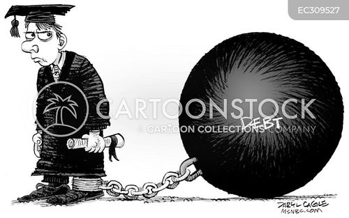 Student Debt Cartoons and Comics - funny pictures from CartoonStock