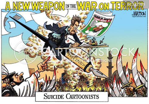 New Weapon Cartoons and Comics - funny pictures from CartoonStock