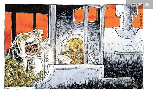 Economy Train Cartoons and Comics - funny pictures from CartoonStock