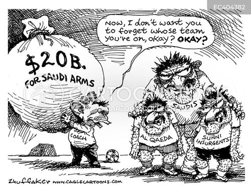 Saudi Arms Purchases Cartoons and Comics - funny pictures from CartoonStock