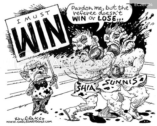 Sunni Population Cartoons and Comics - funny pictures from CartoonStock
