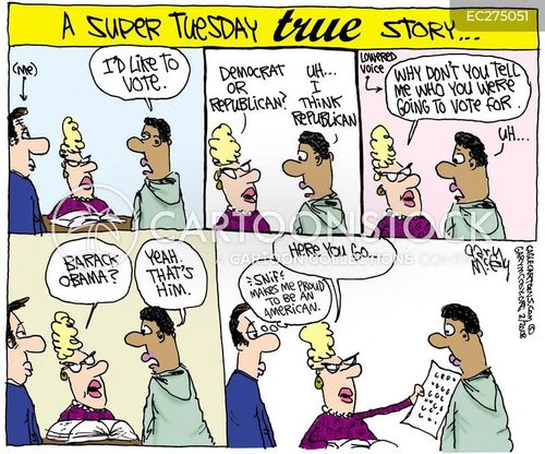 Voter Identification Cartoons and Comics - funny pictures from CartoonStock