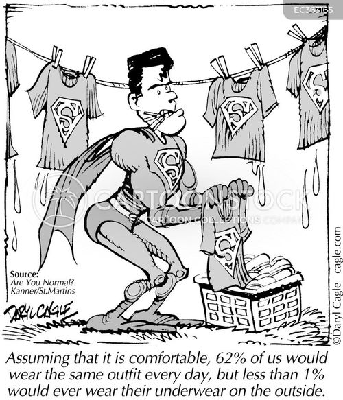 Superman Costume Cartoons and Comics - funny pictures from CartoonStock