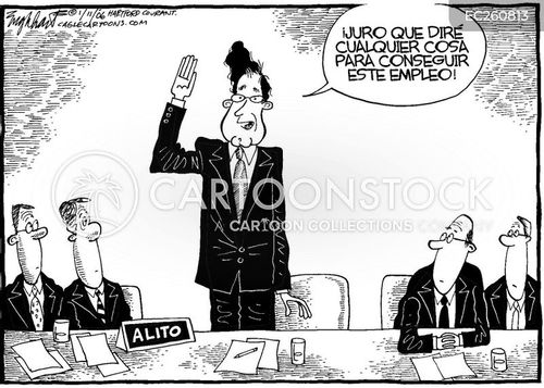 Judicial Oath Cartoons and Comics - funny pictures from CartoonStock