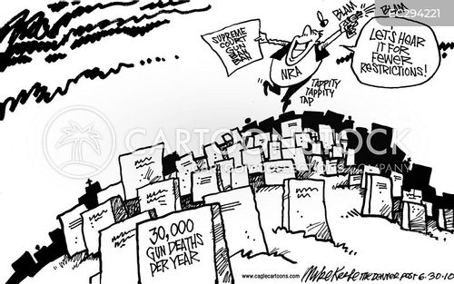 Gun Ban Cartoons and Comics - funny pictures from CartoonStock