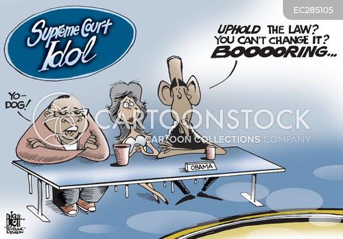 Obama Judge Cartoons and Comics - funny pictures from CartoonStock