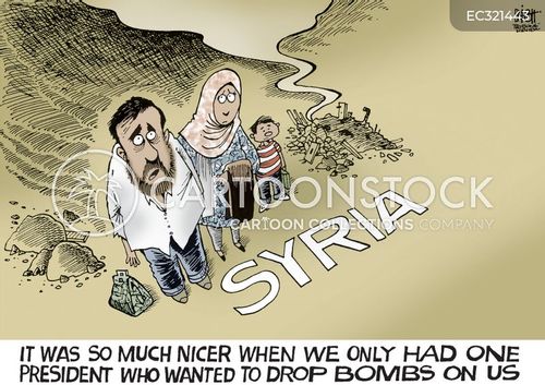 Bomb Syria Cartoons and Comics - funny pictures from CartoonStock