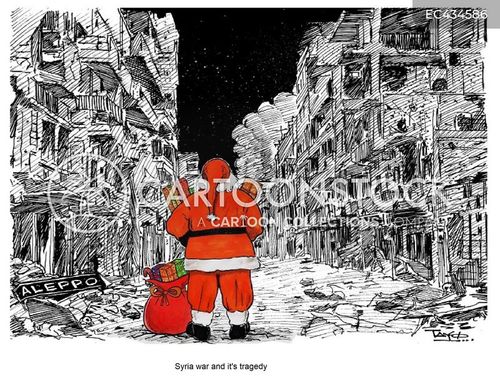 Christmas At Aleppo Cartoons and Comics - funny pictures from CartoonStock