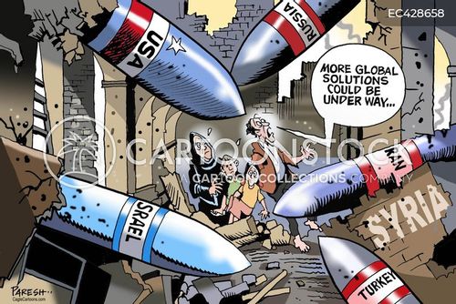 Syria Solution Cartoons and Comics - funny pictures from CartoonStock