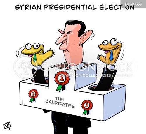Syrian Referendum Cartoons and Comics - funny pictures from CartoonStock