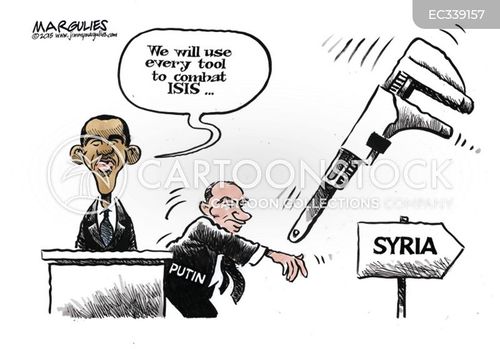 Obama And Syria Cartoons and Comics - funny pictures from CartoonStock