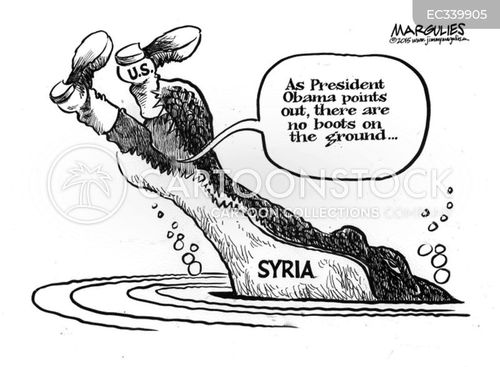 Us Policy On Syria Cartoons and Comics - funny pictures from CartoonStock
