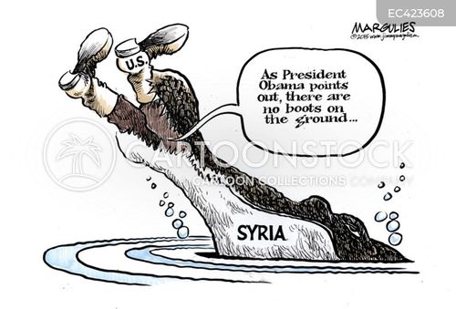 Us Policy On Syria Cartoons and Comics - funny pictures from CartoonStock