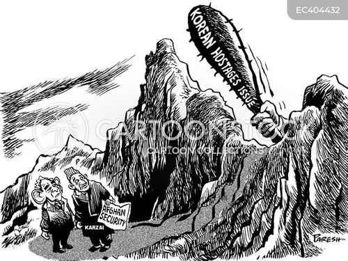 Hostages Issue Cartoons and Comics - funny pictures from CartoonStock