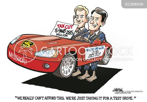 Tax Cut Hot Rod Cartoons and Comics - funny pictures from CartoonStock