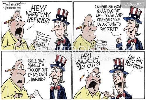 Tax Refund Status Cartoons and Comics - funny pictures from CartoonStock