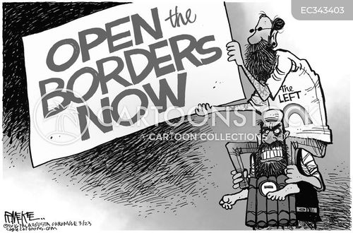Cross-border Tension Cartoons and Comics - funny pictures from CartoonStock
