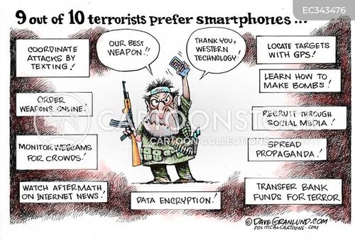 Digital Terrorism Cartoons and Comics - funny pictures from CartoonStock