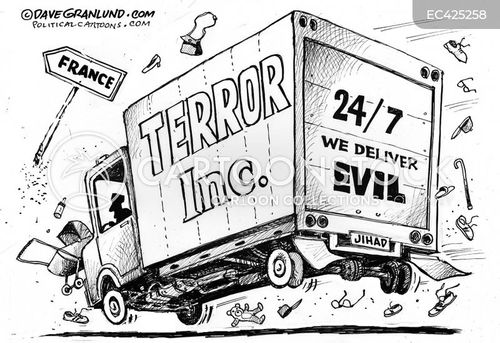 Truck Terrorism Cartoons and Comics - funny pictures from CartoonStock