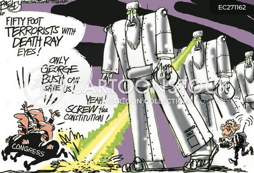 Protect America Act Cartoons and Comics - funny pictures from CartoonStock