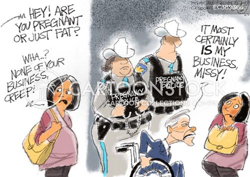 Pregnancy Police Cartoons and Comics - funny pictures from CartoonStock
