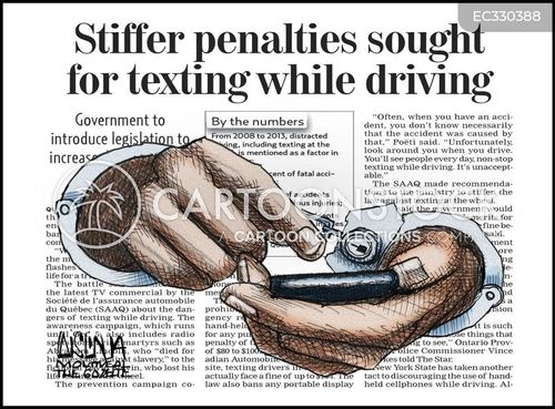 Distracted Driving Prevention Cartoons and Comics - funny pictures from ...