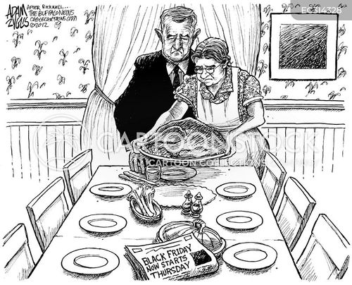 Thanksgiving Cartoons and Comics - funny pictures from CartoonStock