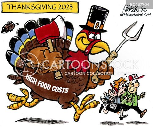 Gelukkige Thanksgiving Cartoon Premium Vector | Happy Thanksgiving Day