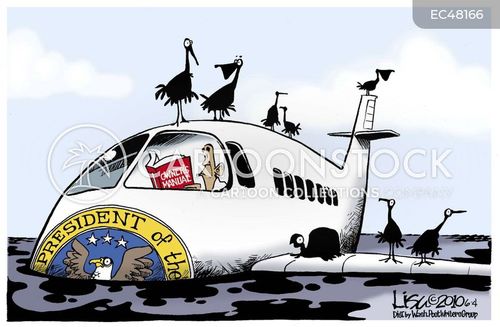 President's Plane Cartoons and Comics - funny pictures from CartoonStock