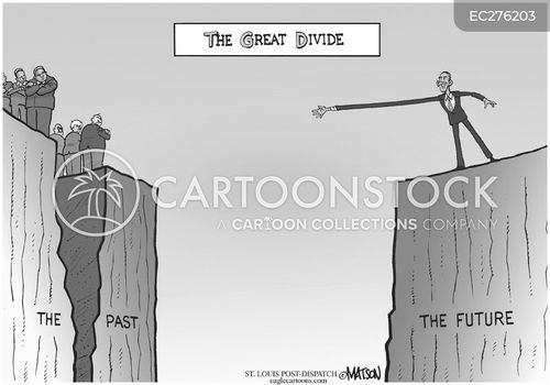 The Great Divide Cartoons and Comics - funny pictures from CartoonStock