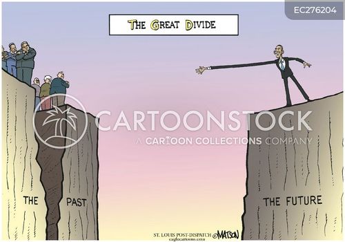 The Great Divide Cartoons and Comics - funny pictures from CartoonStock