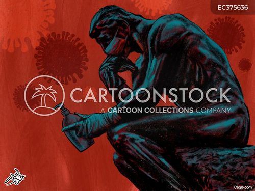 The Thinker Cartoons and Comics - funny pictures from CartoonStock