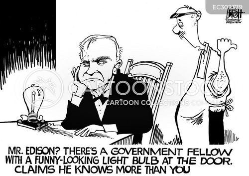 Thomas Edison Cartoons and Comics - funny pictures from CartoonStock