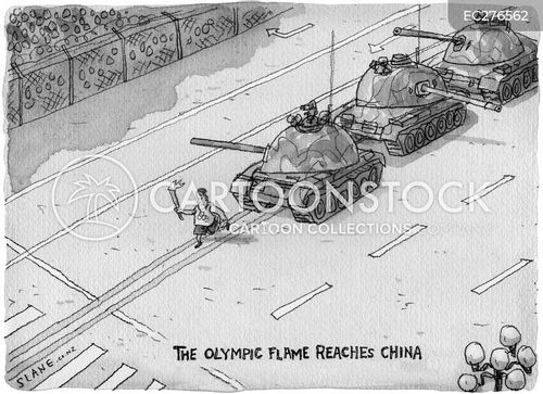 Olympic Torch Carrier Route Cartoons and Comics - funny pictures from ...