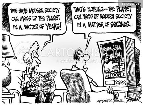 Tsunami Warning Cartoons and Comics - funny pictures from CartoonStock