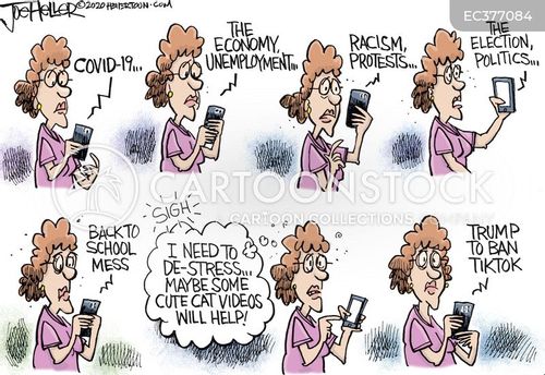 Suspending Tik Tok Cartoons and Comics - funny pictures from CartoonStock