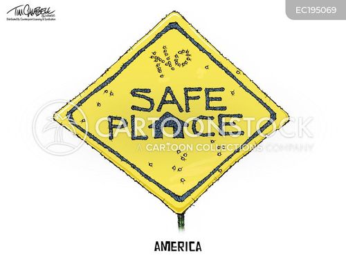Safe Place Cartoons and Comics - funny pictures from CartoonStock