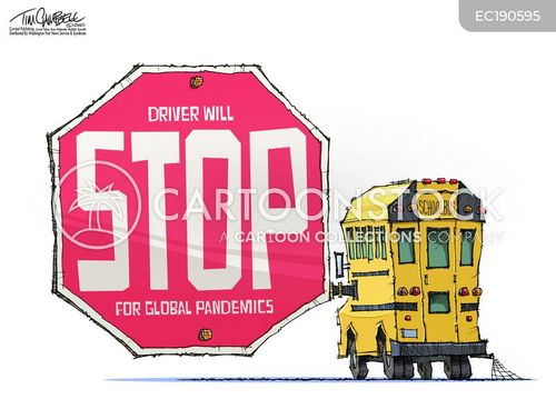 School Bus Stops Cartoons and Comics - funny pictures from CartoonStock