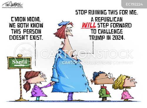 Challenging Santa Cartoons and Comics - funny pictures from CartoonStock