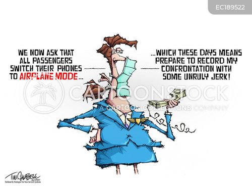 Unruly Passenger Cartoons and Comics - funny pictures from CartoonStock