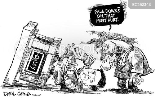 Fall Down Cartoons and Comics - funny pictures from CartoonStock