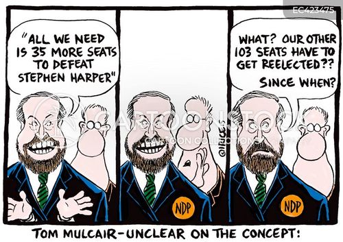 Tom Mulcair Cartoons and Comics - funny pictures from CartoonStock