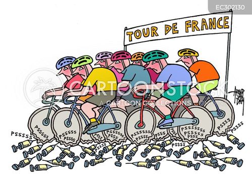 Tour De France Cartoons and Comics - funny pictures from CartoonStock