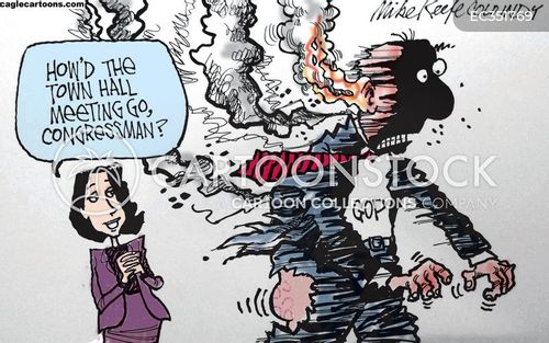 Townhall Cartoons and Comics - funny pictures from CartoonStock