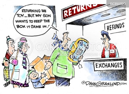 Return Policies Cartoons and Comics - funny pictures from CartoonStock