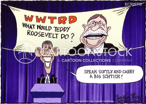 Invoking Roosevelt Cartoons and Comics - funny pictures from CartoonStock