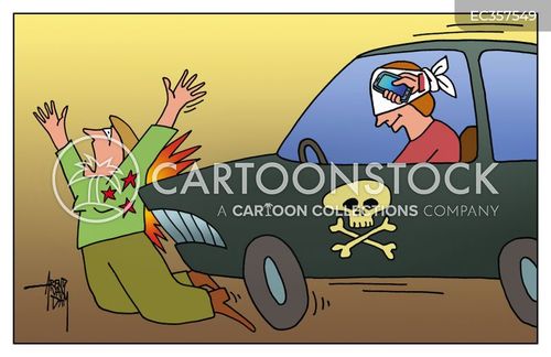 Phone Usage While Driving Cartoons and Comics - funny pictures from ...