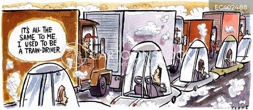 Clogged Roads Cartoons and Comics - funny pictures from CartoonStock