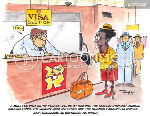 Entry Requirements Cartoons and Comics - funny pictures from CartoonStock